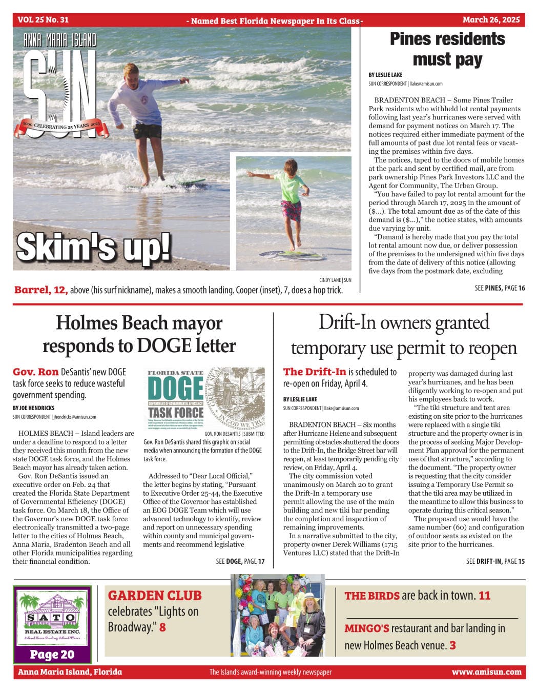 Front page - AMI Sun